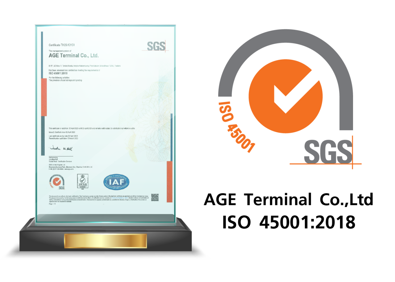 AGE Terminal has been certified for Occupational Health and Safety ...